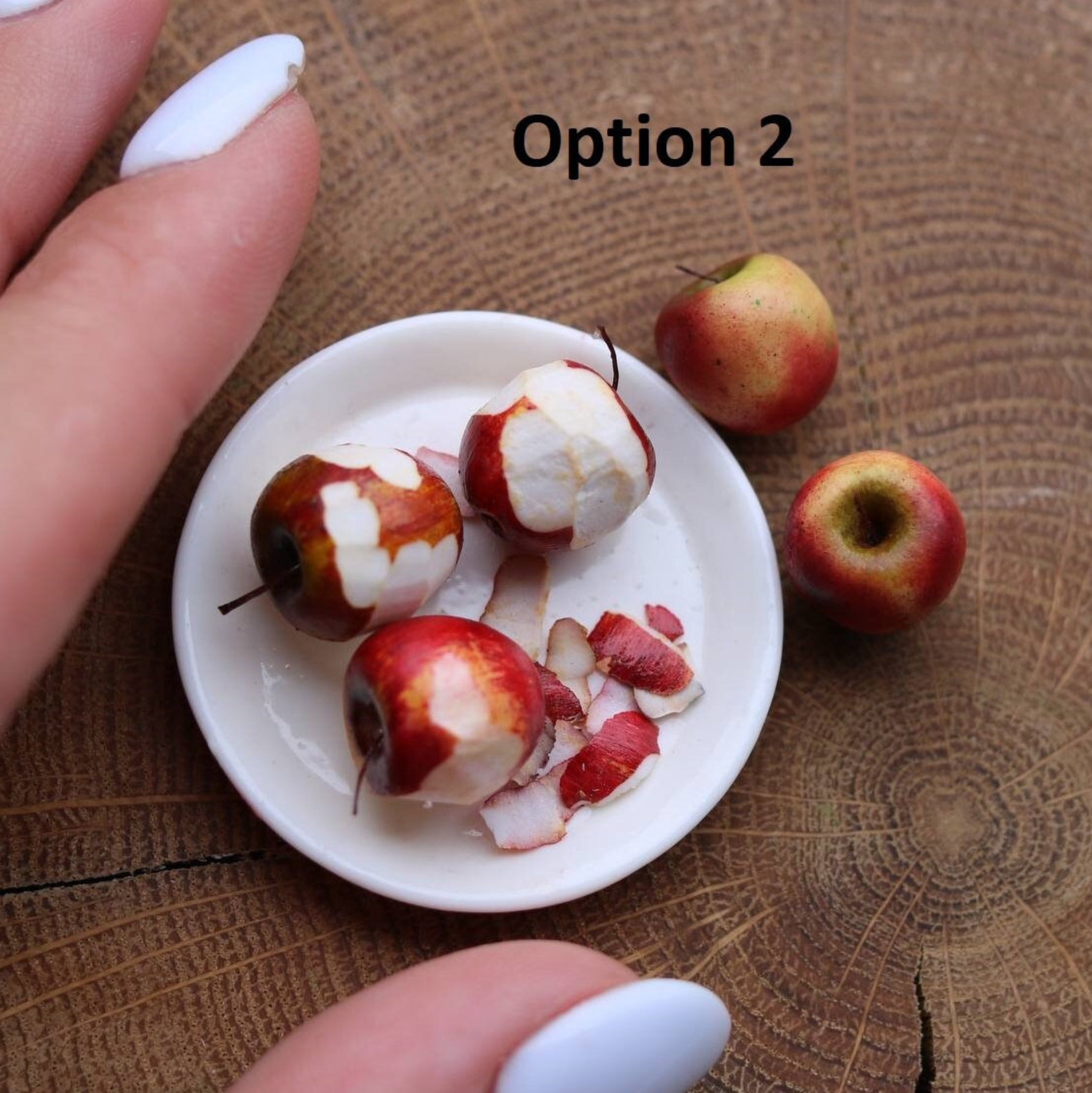 Miniature Apples for a Dollhouse, 1/12 and 1/6 Scale Realistic Fruits ...