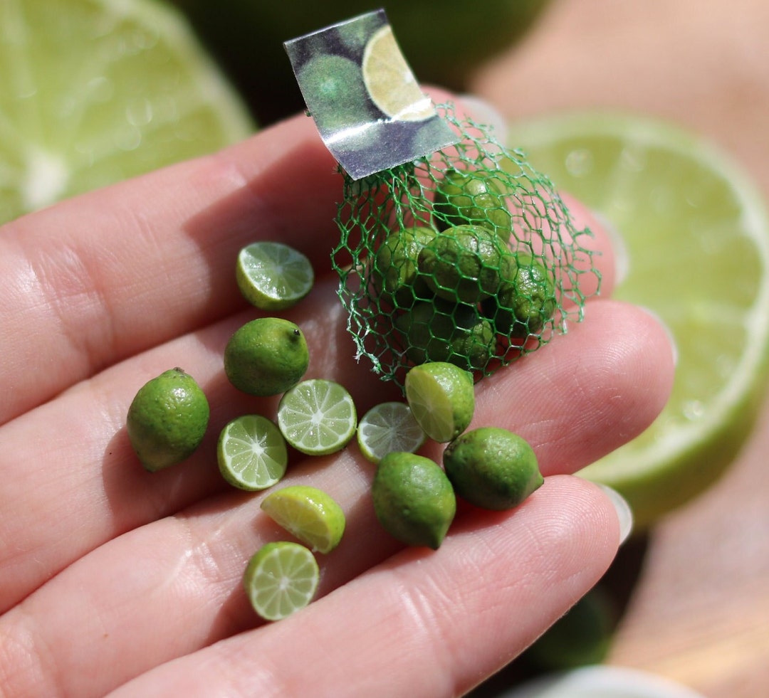 Miniature Lime , Miniature Lemon , Dollhouse Food, Food for Dollhouse, Mini Food, Doll Food ...