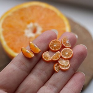 10 Slices of Orange, Dollhouse Food, Food for Dollhouse, Mini Food ...