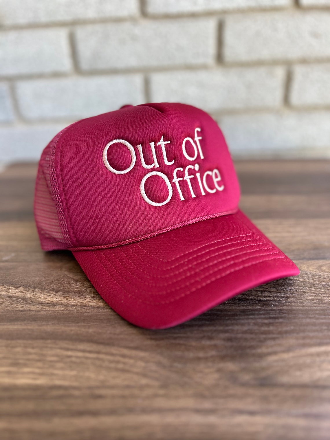 Out of Office Embroidered Trucker Hat Cute Trucker Hat Trending Trucker ...