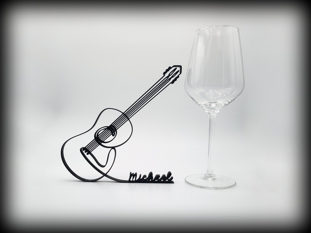 Guitar Abstract Art Musician Gift Idea 3D Printed Guitar Decor - Etsy