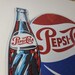 Vintage Pepsi Porcelain Sign - Ice Cold Beverage Drink Cola Gas Service ...