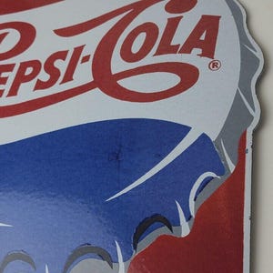 Vintage Pepsi Porcelain Sign - Ice Cold Beverage Drink Cola Gas Service ...