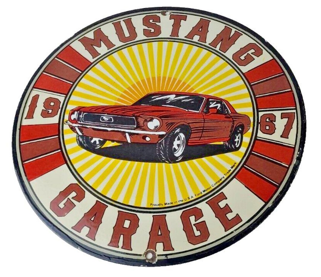 Vintage Ford Sign - Mustang Ford Automobile Service Gas Station Sign - Etsy