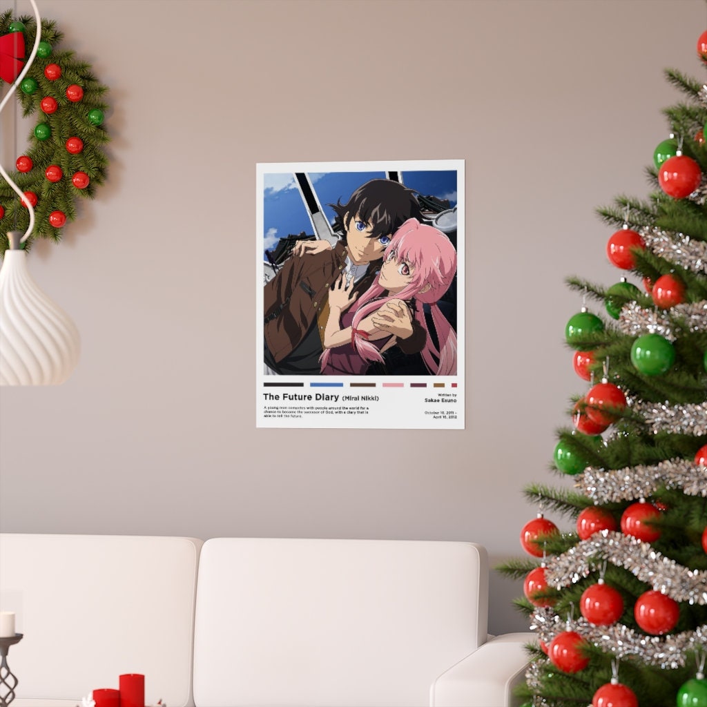 Future Diary Poster, Minimalist Anime Poster, Retro Vintage Art Print ...