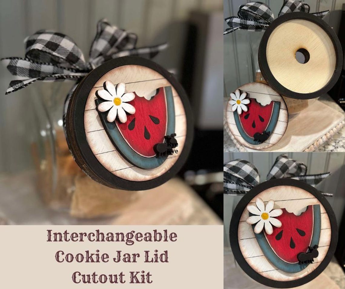 COOKIE JAR LID Interchangeable Cutout Kit - Etsy