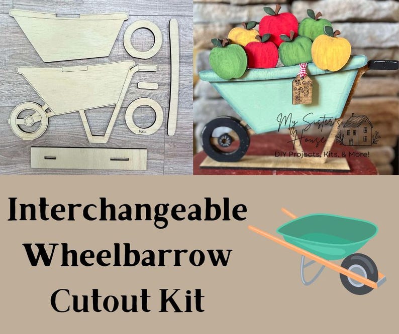 Interchangeable Wheelbarrow Cutout Kit - Etsy
