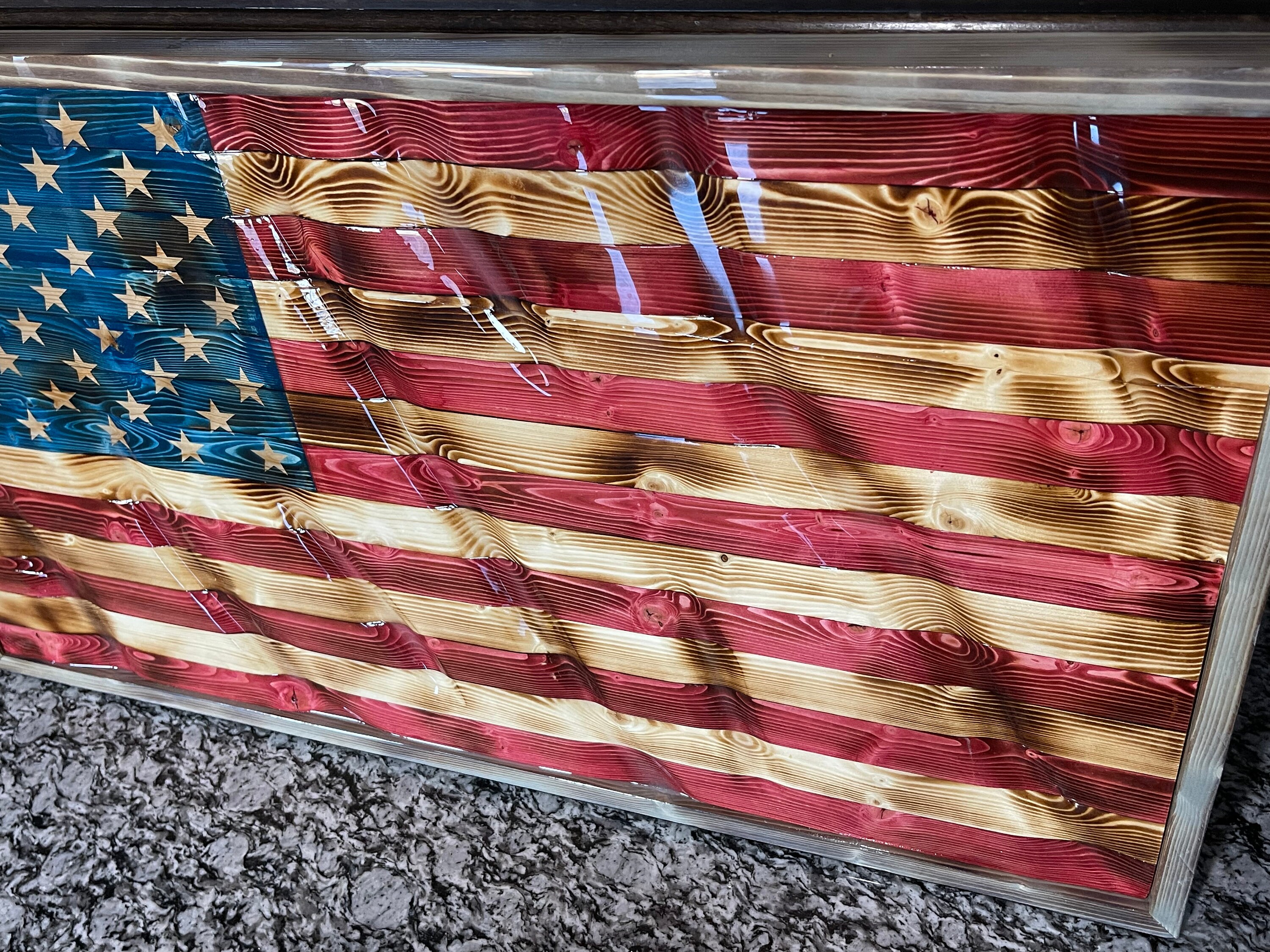 Rustic American Wood Flag - Etsy