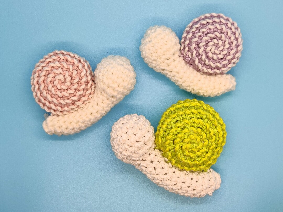PATTERN: Crochet Amigurumi Snail With Spiral Shell, Beginner Friendly ...