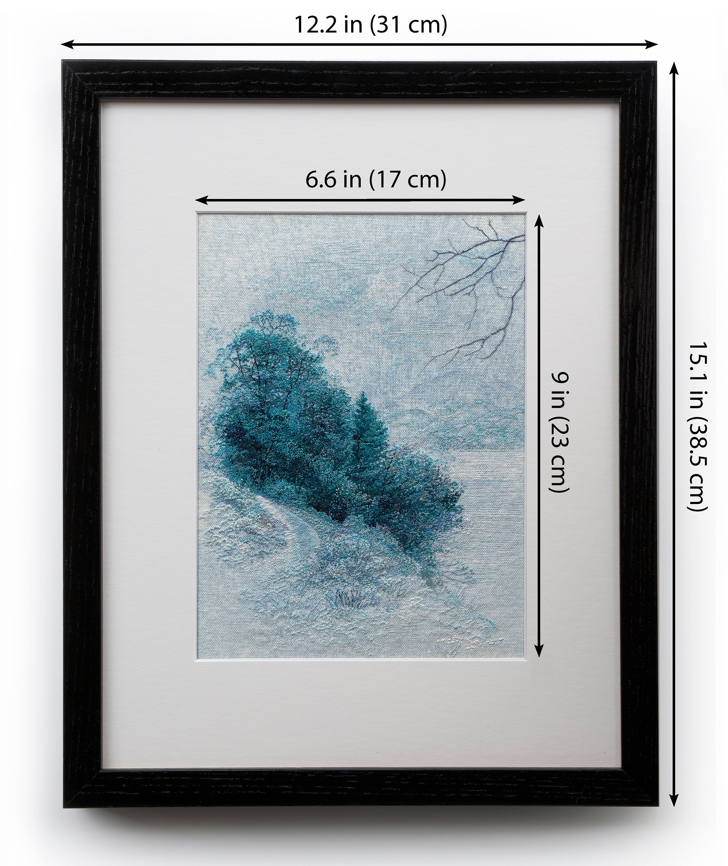 Hand Embroidery Picture Twilight, Realistic, Unique Embroidery Style ...