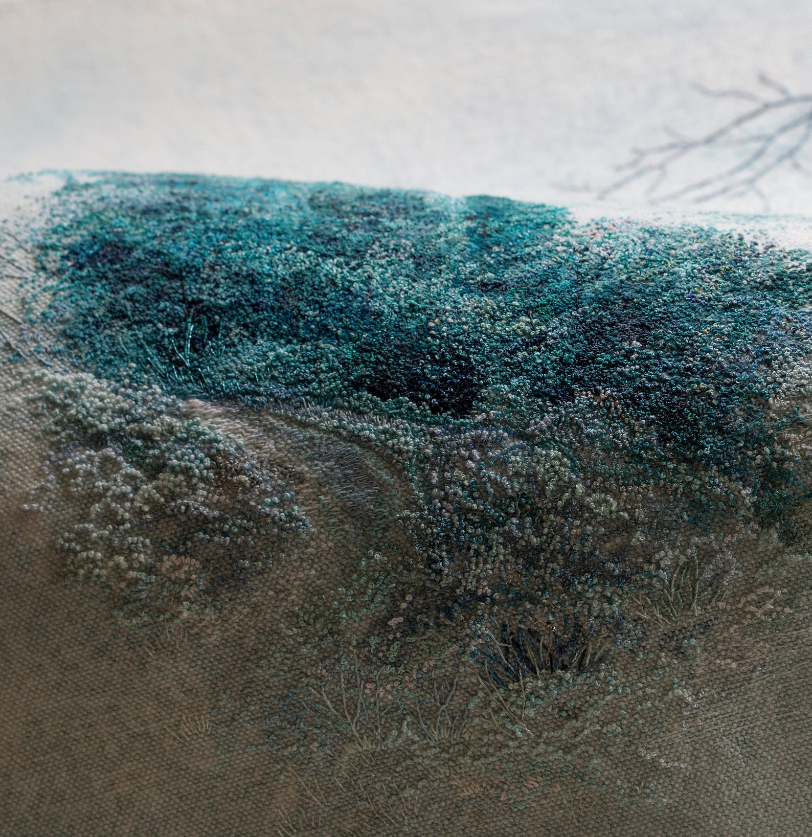 Hand Embroidery Picture Twilight, Realistic, Unique Embroidery Style ...