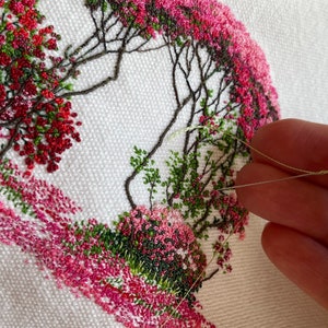 Azalea, Embroidery Digital Tutorial, Flowers Embroidery Pattern ...