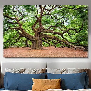 Oak Tree Wall Art Forest Poster Nature Print Modern Wall - Etsy