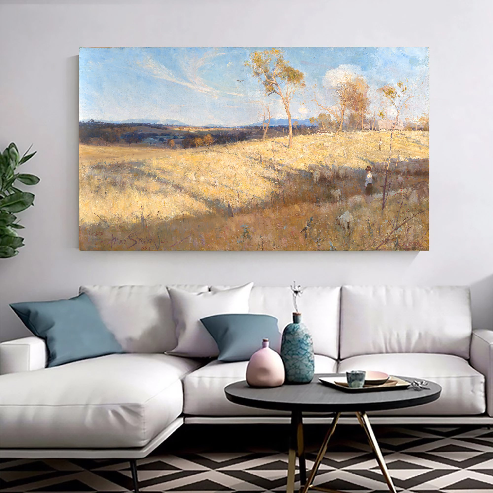 Arthur Streeton Golden Summer, Eaglemont Wall Art, Reproduction Art ...