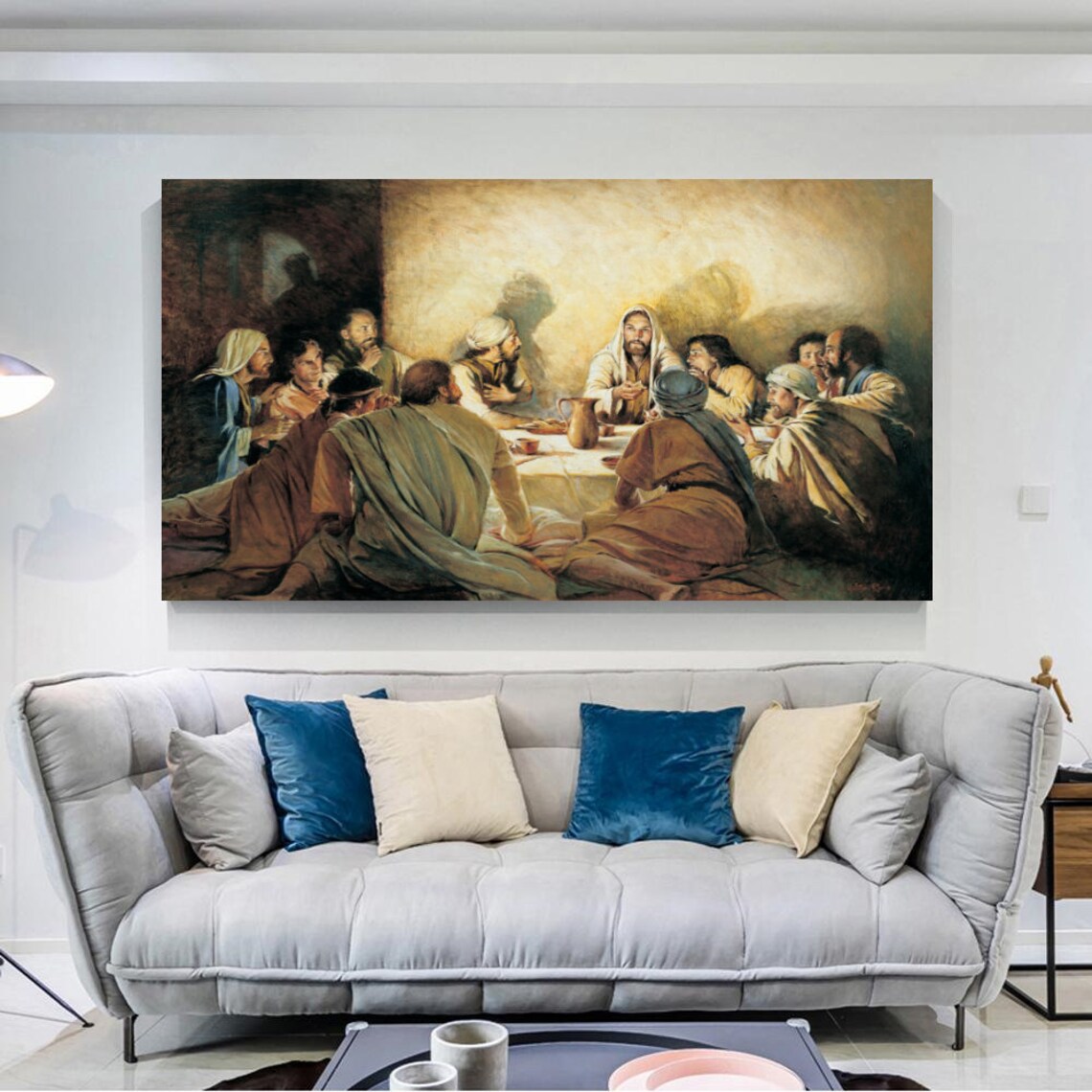 Last Supper Canvas Leonardo Da Vinci Last Supper Wall Art - Etsy
