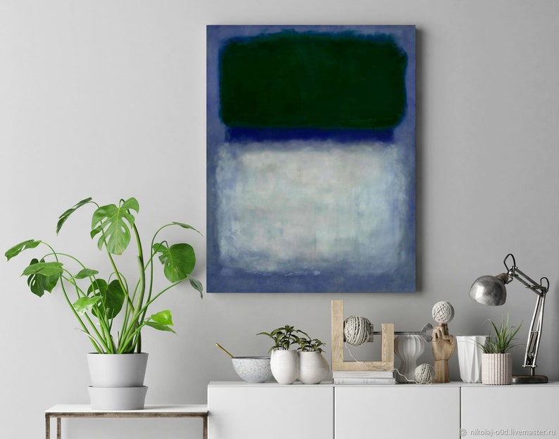 Mark Rothko Blue Canvas Mark Rothko Poster Abstract - Etsy Norway