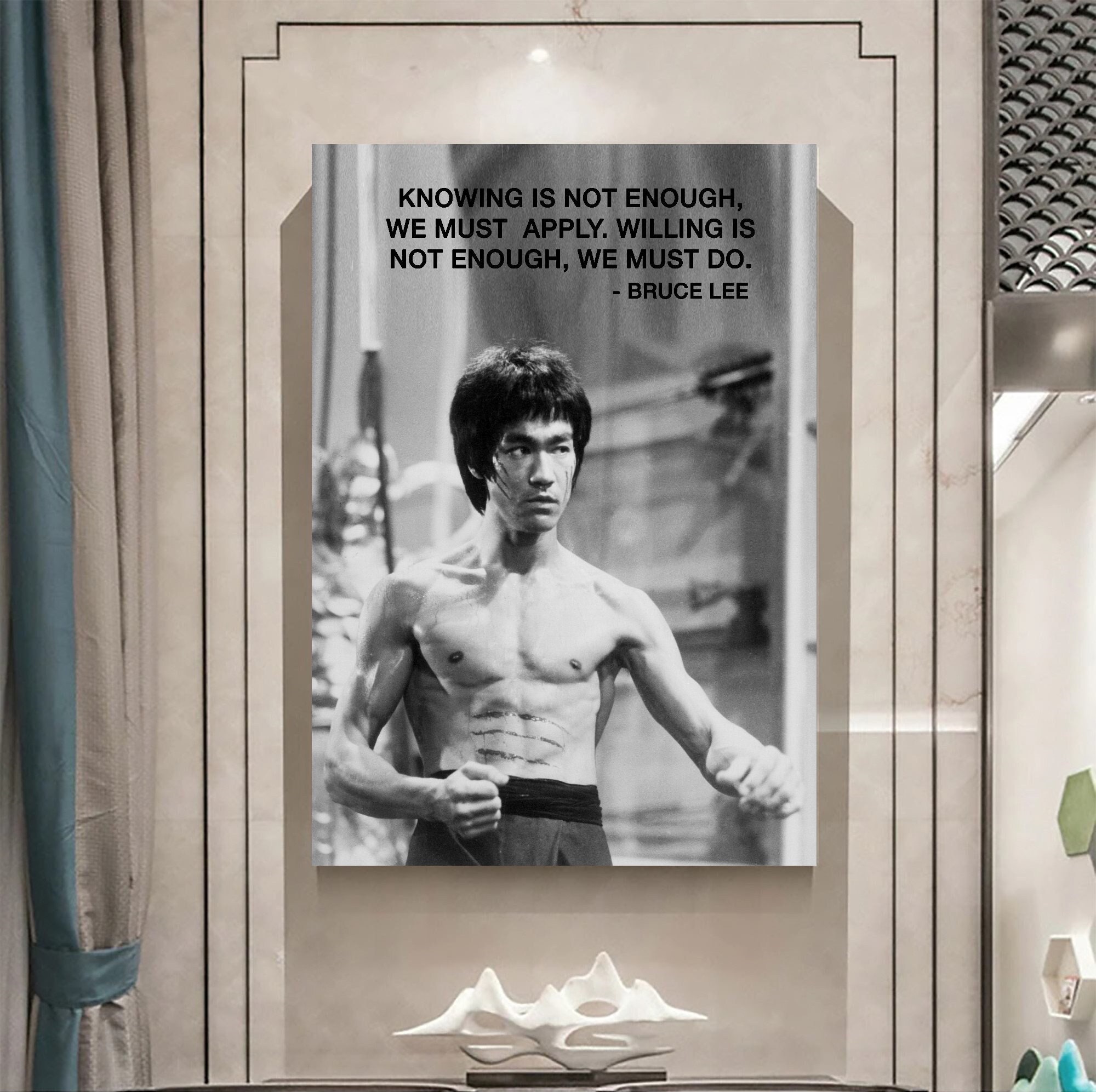 Bruce Lee Poster Knowing Is Not Enough