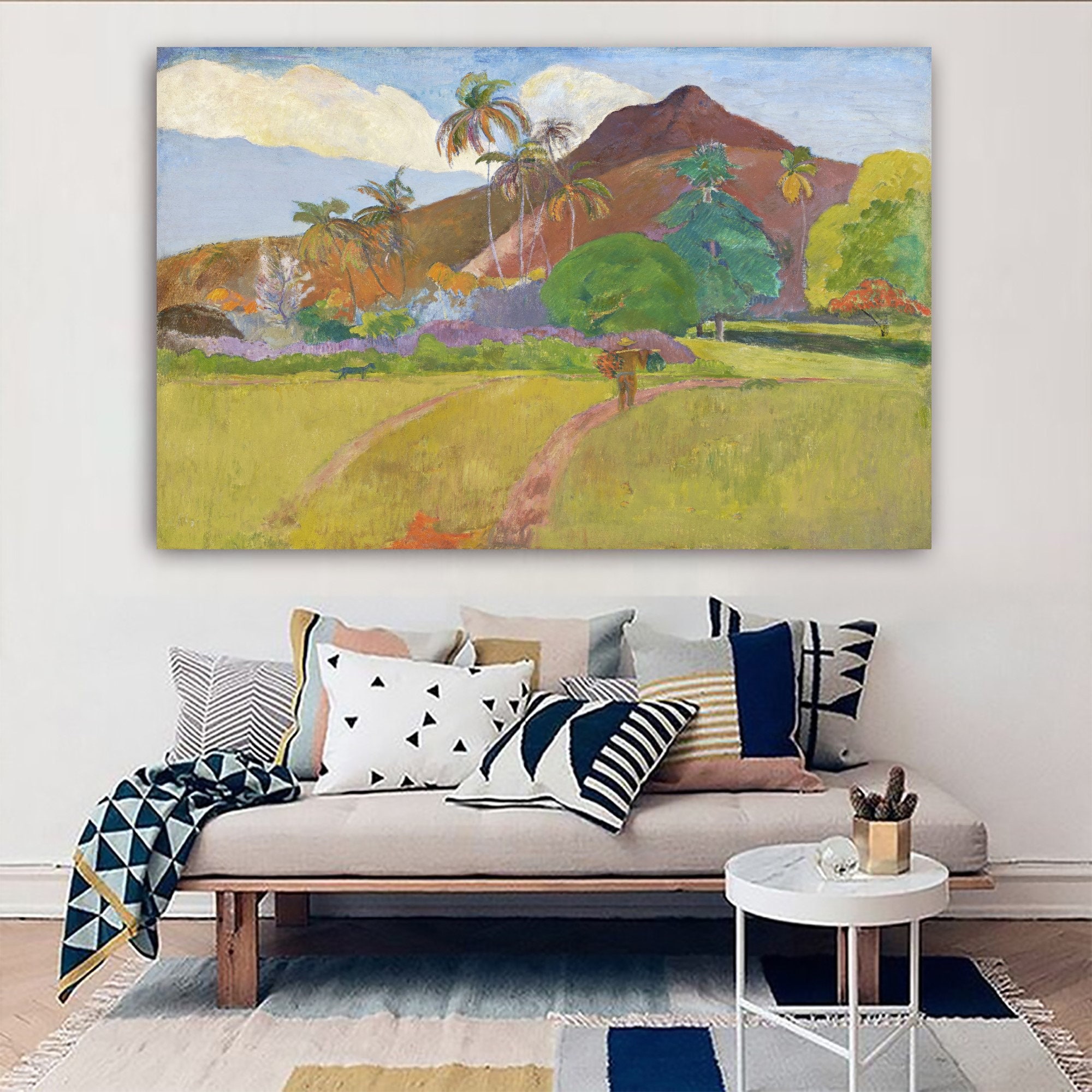 Gauguin Tahitian Landscape Canvas Art Print: Modern Home Decor - Etsy