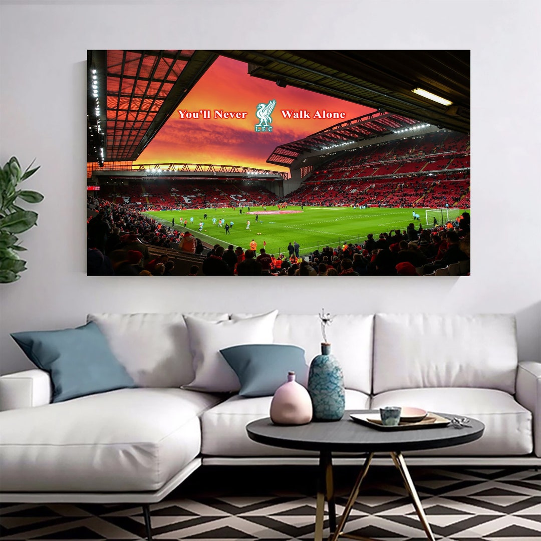 You'll Never Walk Alone Liverpool Wall Art, Anfield Stadium Poster ...