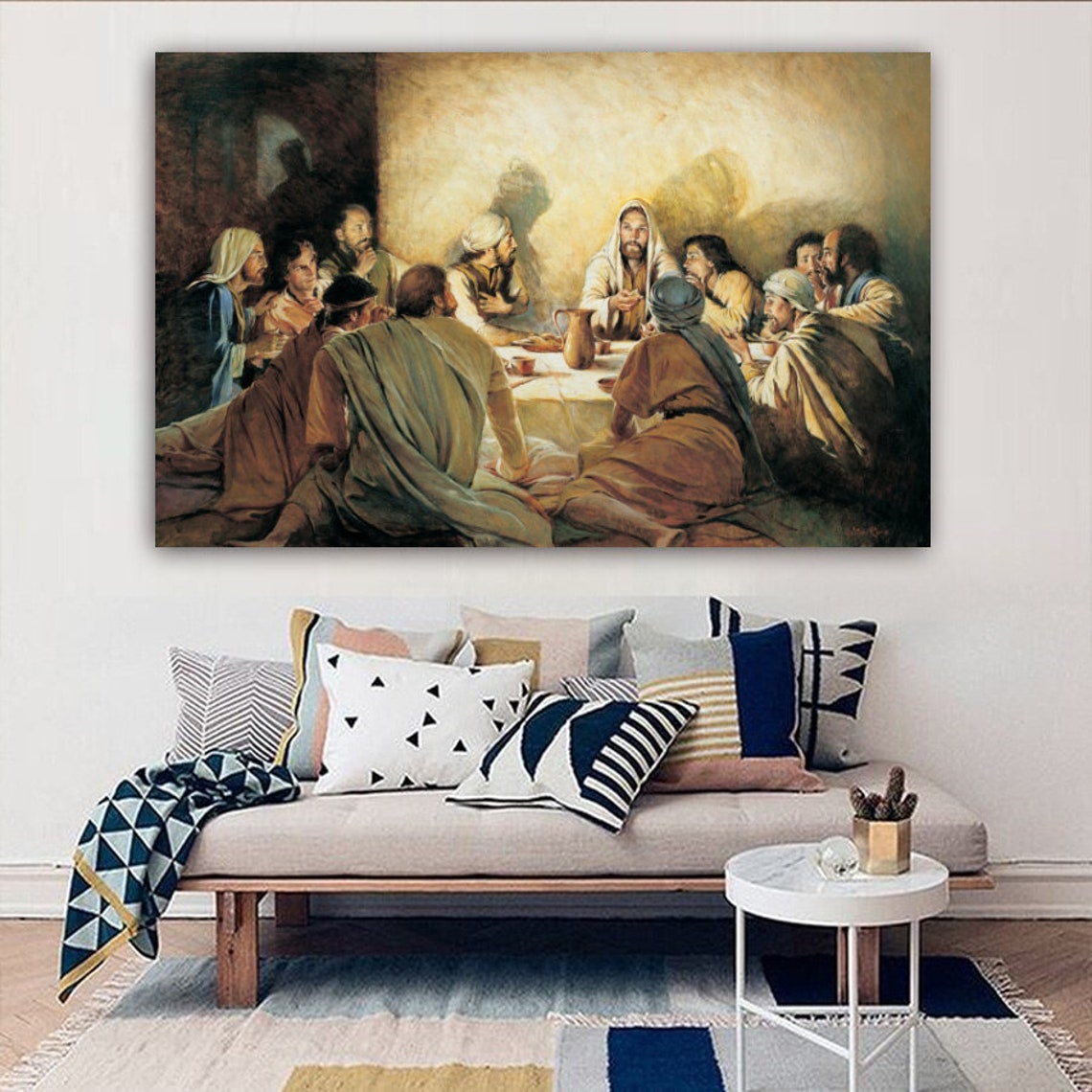 Last Supper Canvas Leonardo Da Vinci Last Supper Wall Art - Etsy