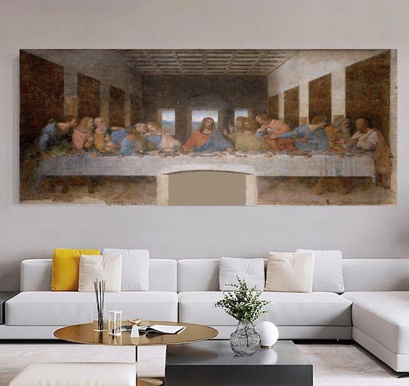 The Last Supper by Leonardo Da Vinci Reproduction Art Famous - Etsy