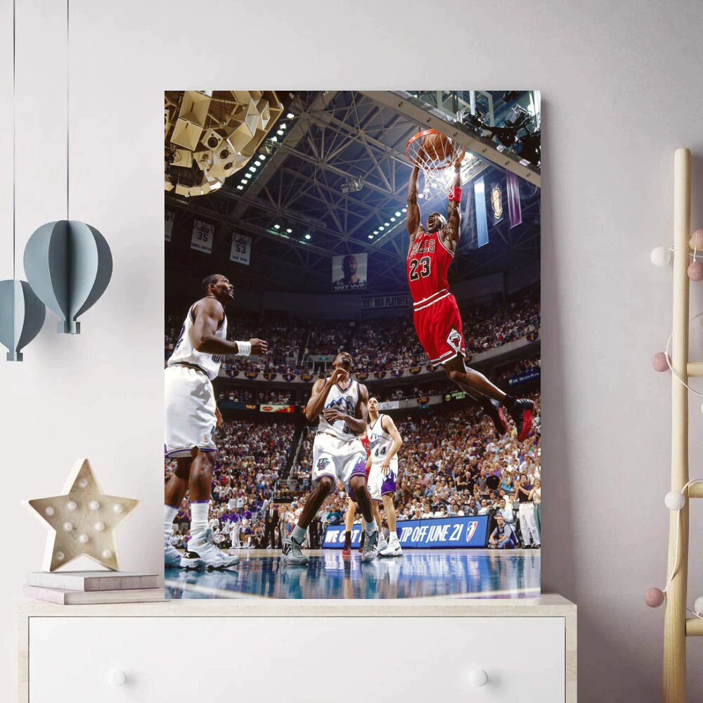 Michael Jordan Dunk Poster, Michael Jordan Poster sold by Daisy | SKU ...