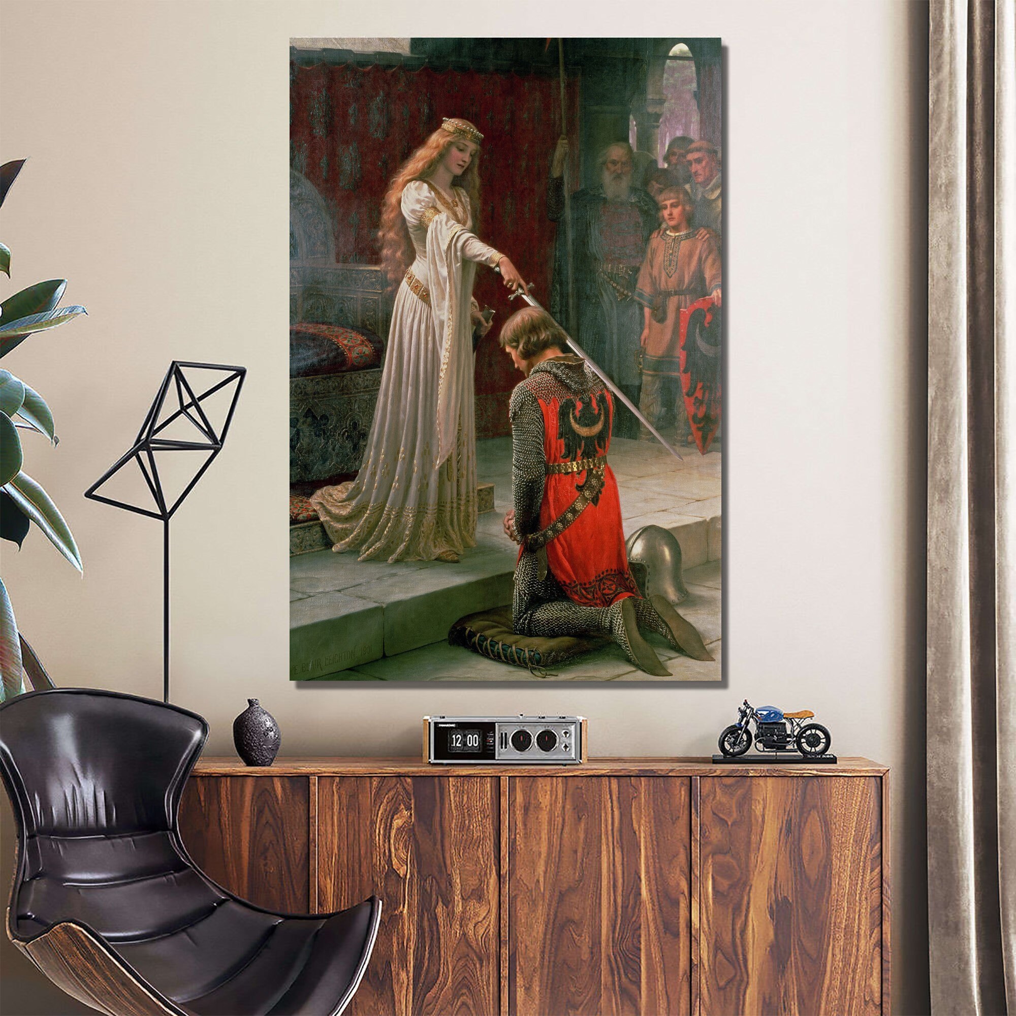 The Accolade by Edmund Blair Leighton Wall Art, Reproduction Art, Famous Print, Modern Canvas ...