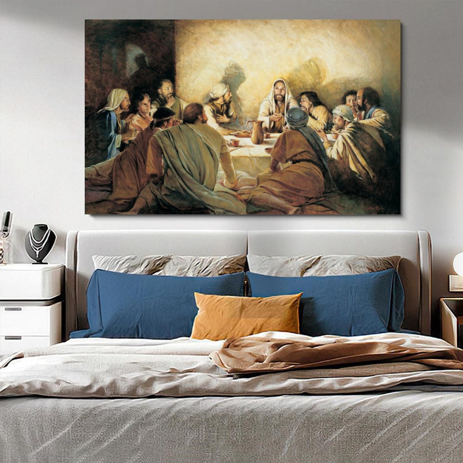 Last Supper Canvas Leonardo Da Vinci Last Supper Wall Art - Etsy