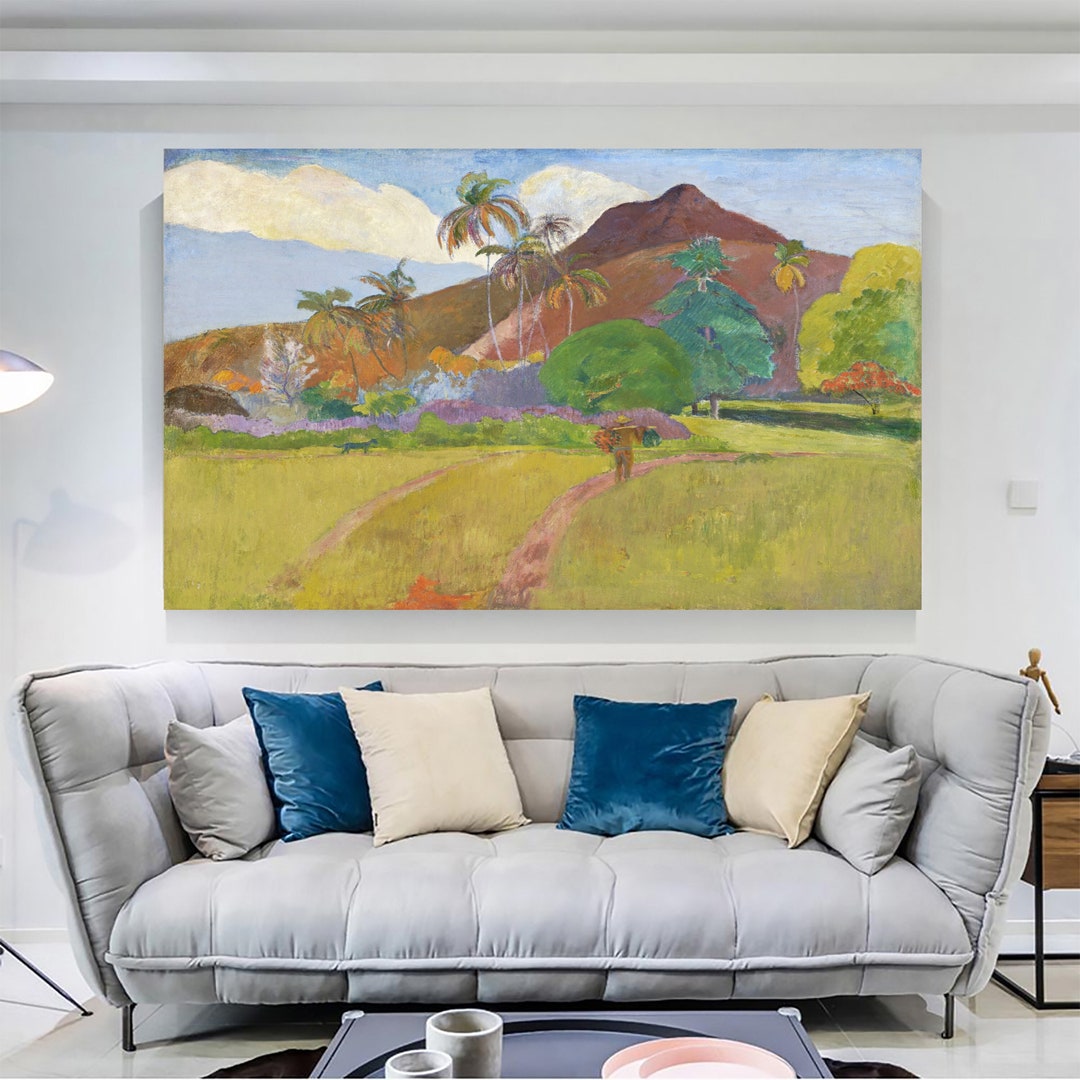 Gauguin Tahitian Landscape Canvas Art Print: Modern Home Decor - Etsy