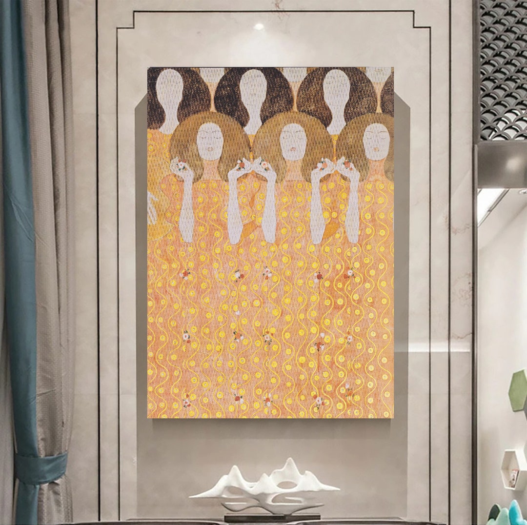 Gustav Klimt Choir of Paradise Angels Wall Art, Reproduction Art ...