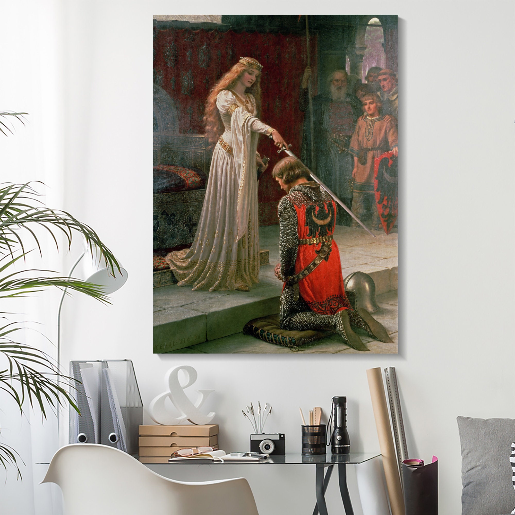 The Accolade by Edmund Blair Leighton Wall Art, Reproduction Art ...