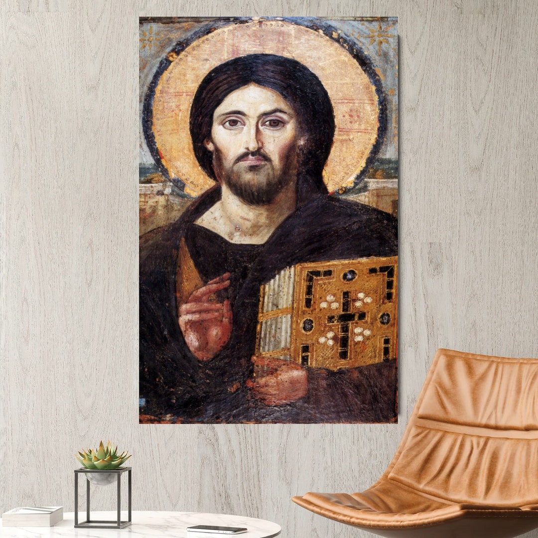 Christ Pantocrator Canvas Print: St. Catherine's Monastery Sinai Art - Etsy
