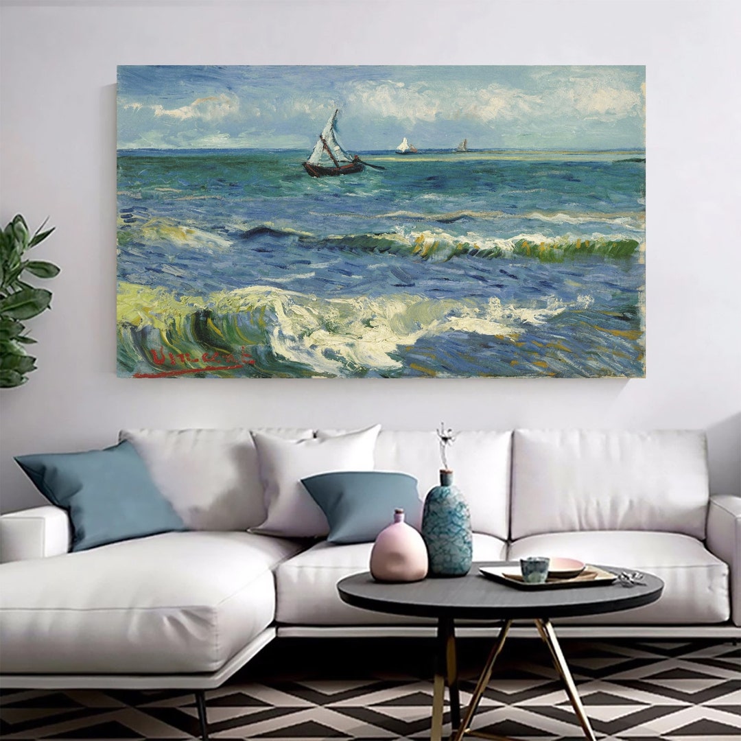 Vincent Van Gogh Zeegezicht Bij Les Saintes-maries-de-la-mer Wall Art ...