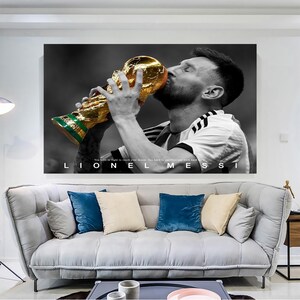 GOAT Lionel Messi Poster, Leo Messi Canvas, Lionel Messi Print ...