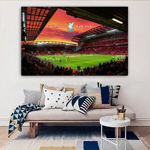 You'll Never Walk Alone! Liverpool Wall Art, Anfield Stadium Poster ...