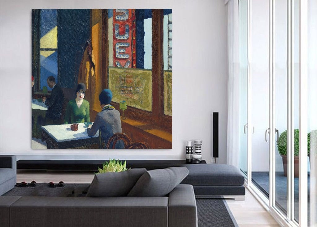 Edward Hopper Chop Suey Wandkunst, Reproduktion Kunst, Moderne Malerei ...
