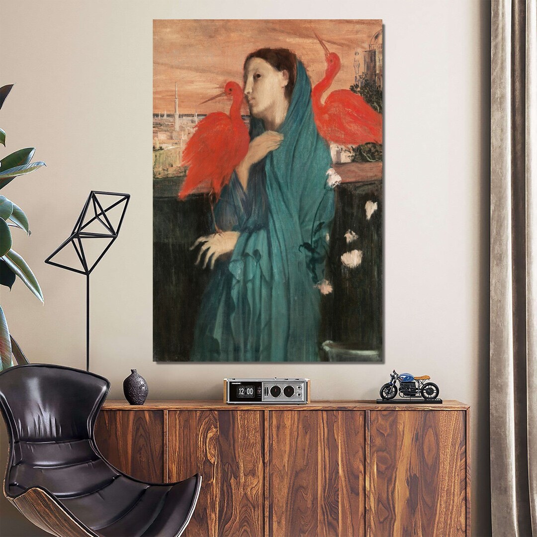 Young Woman With Ibis by Edgar Degas Wall Art, Reproduction Art, Women ...