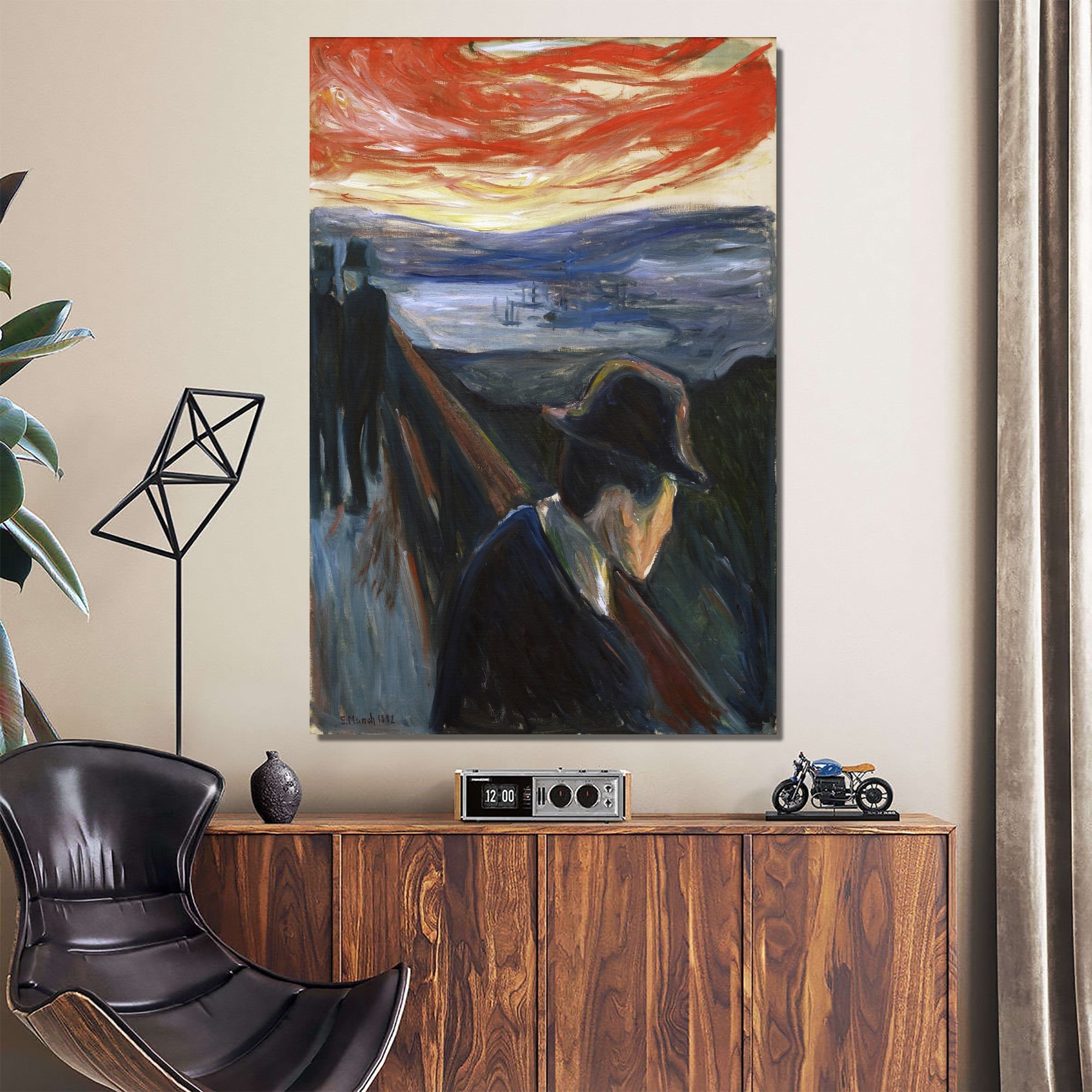Edvard Munch's Despair Canvas or Poster Wall Art - Etsy
