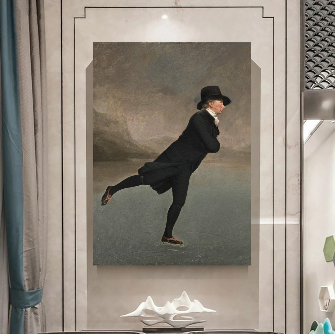 Henry Raeburn Reverend Robert Walker Skating on Duddingston Loch Wall ...