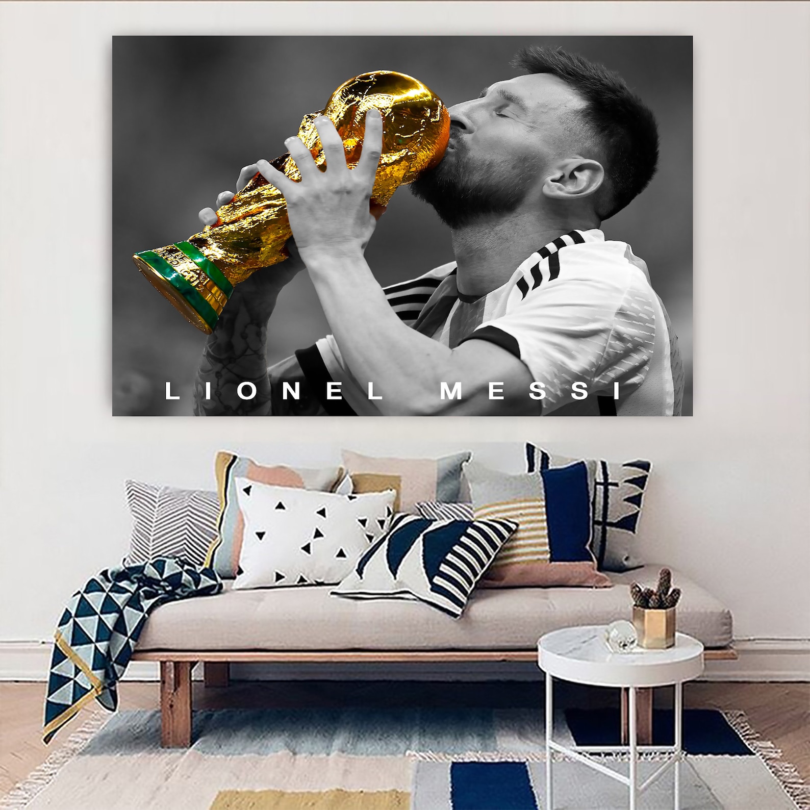 Lionel Messi Print, Leo Messi Poster, Lionel Messi Canvas, Soccer ...