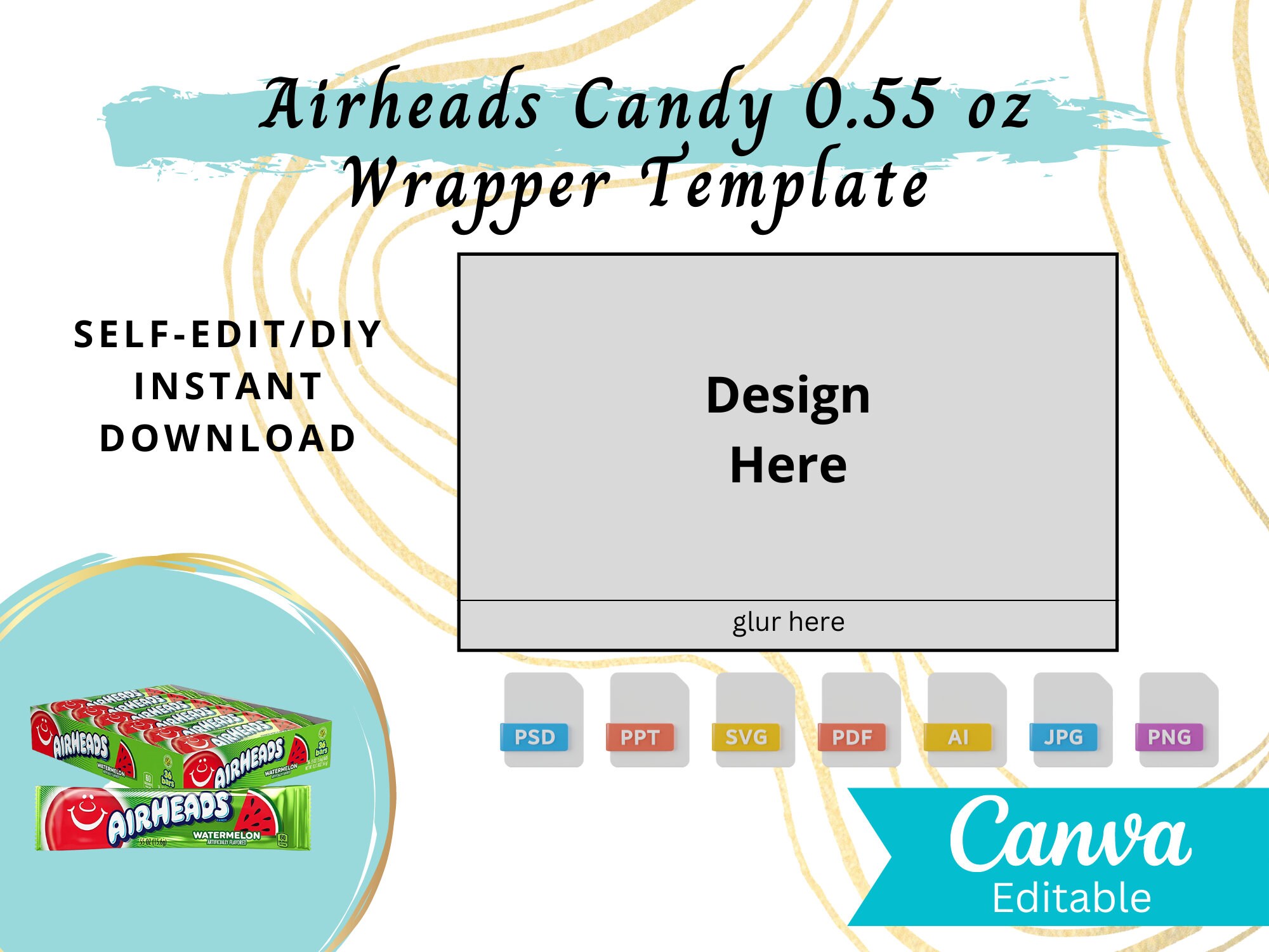 Custom Airhead Wrapper Template - Etsy