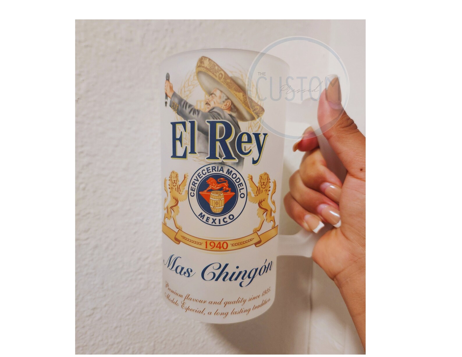 EL REY Modelo Beer Mug Vicente Fernandez - Etsy