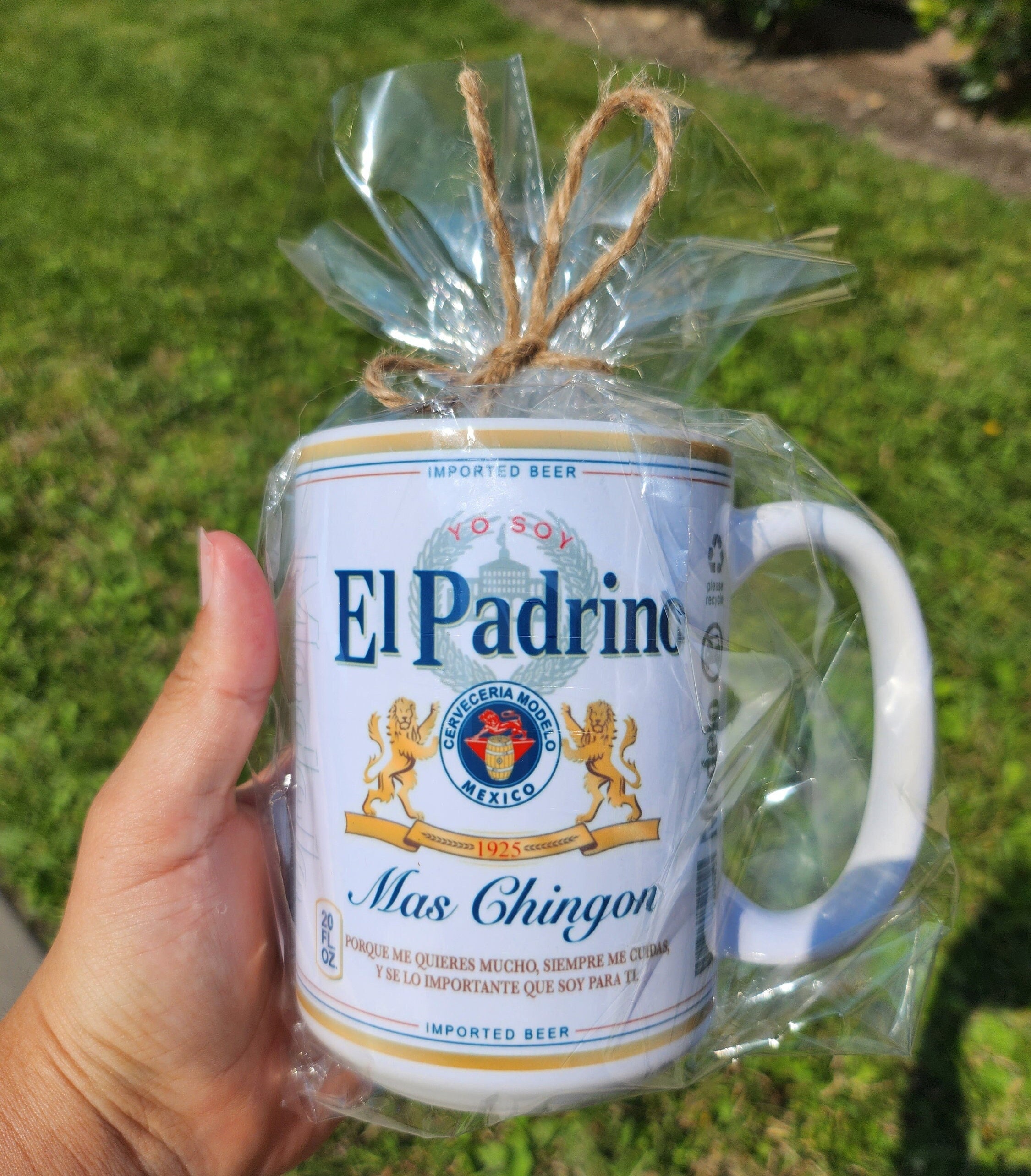 Modelo Beer Mug Gift Mug El Papa, El Abuelo, EL Tio, El Padrino Coffee ...