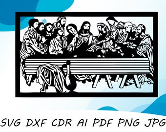 Last Supper Laser Svg - Etsy