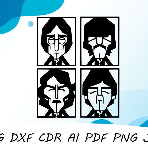 Beatles vector - Etsy México