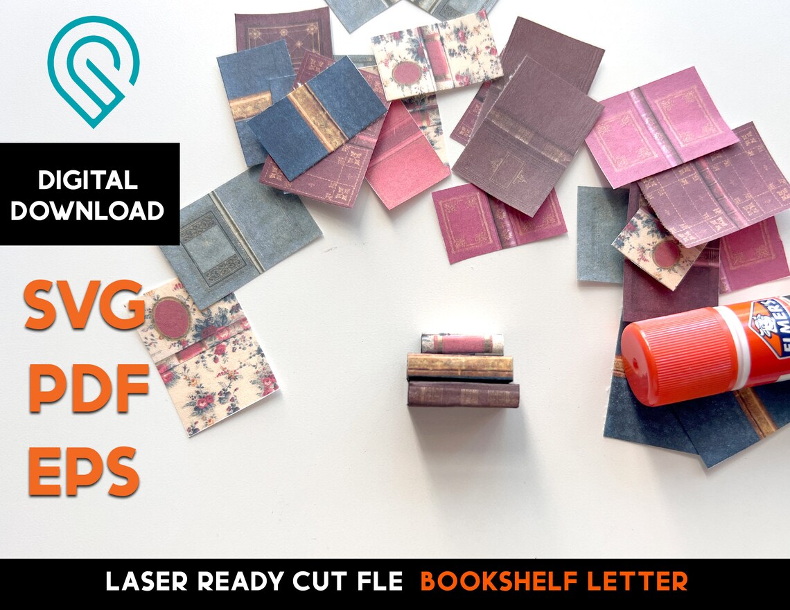 Initial Letter Bookshelf DIY: Wood Laser Cut File (digital Download) - Etsy