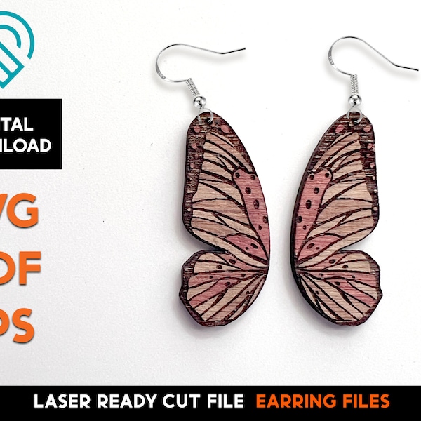 Butterfly Wing Earrings - Etsy