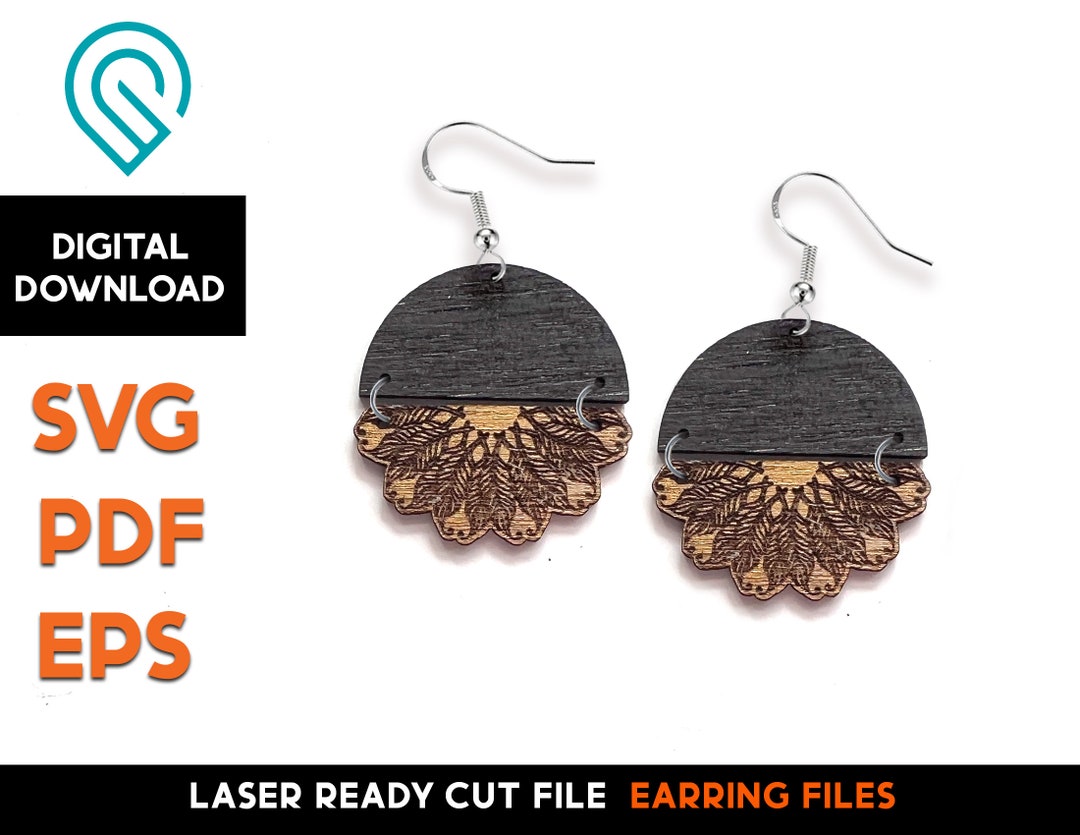 Feather Tribal Earring Set - Laser Cut SVG File - Glowforge Ready ...