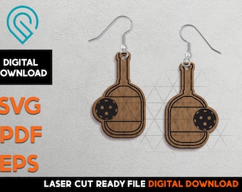 Pickleball Paddle Cut File - Etsy