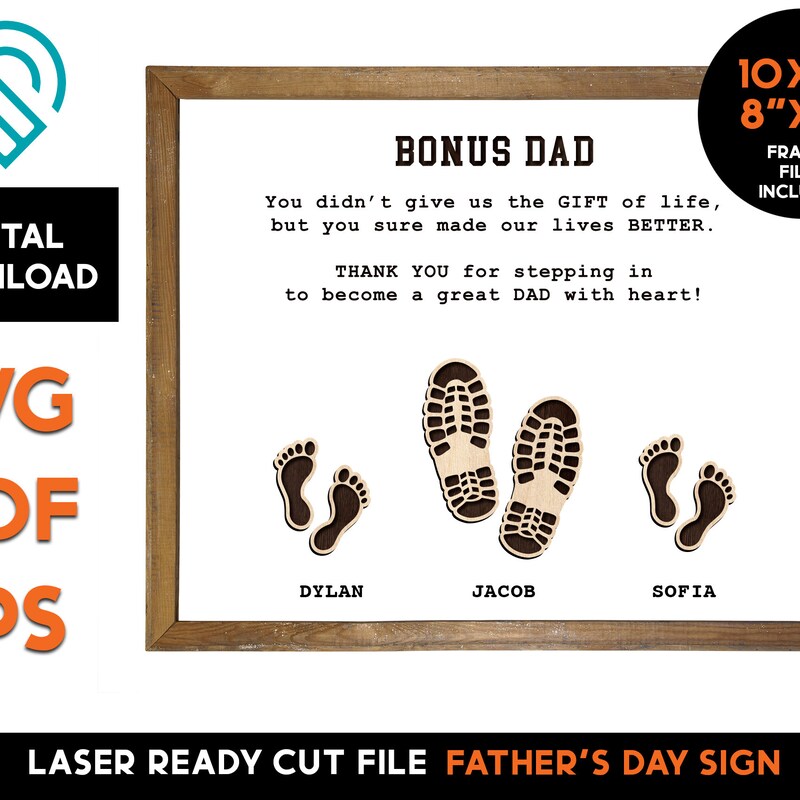Bonus Dad Svg - Etsy